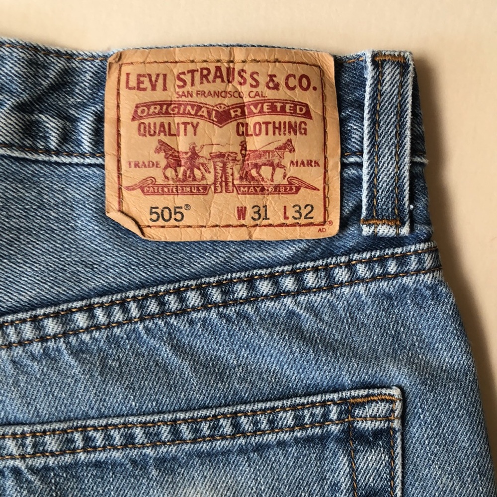 Levi’s 505 Cut Off Distressed Jeans - Gem